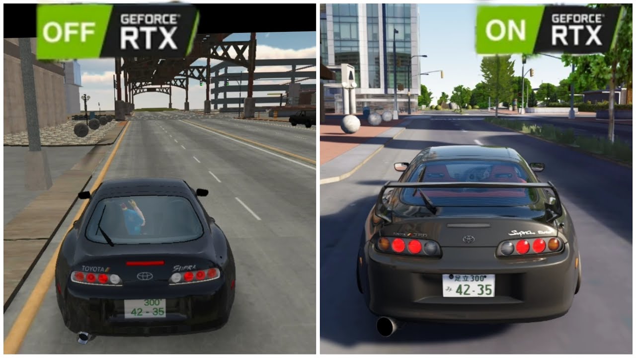 Car Parking RTX ON vs RTX OFF - YouTube
