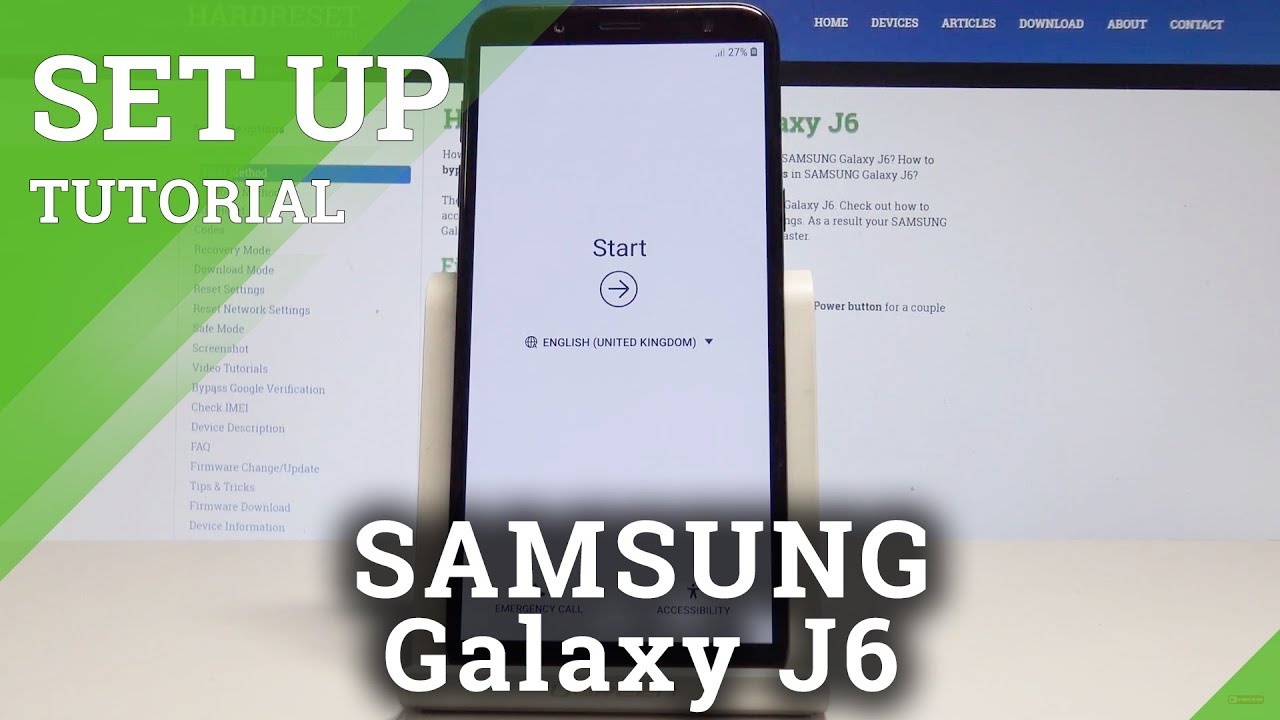 How to Set Up SAMSUNG Galaxy J6 - Activation / Configuration - YouTube