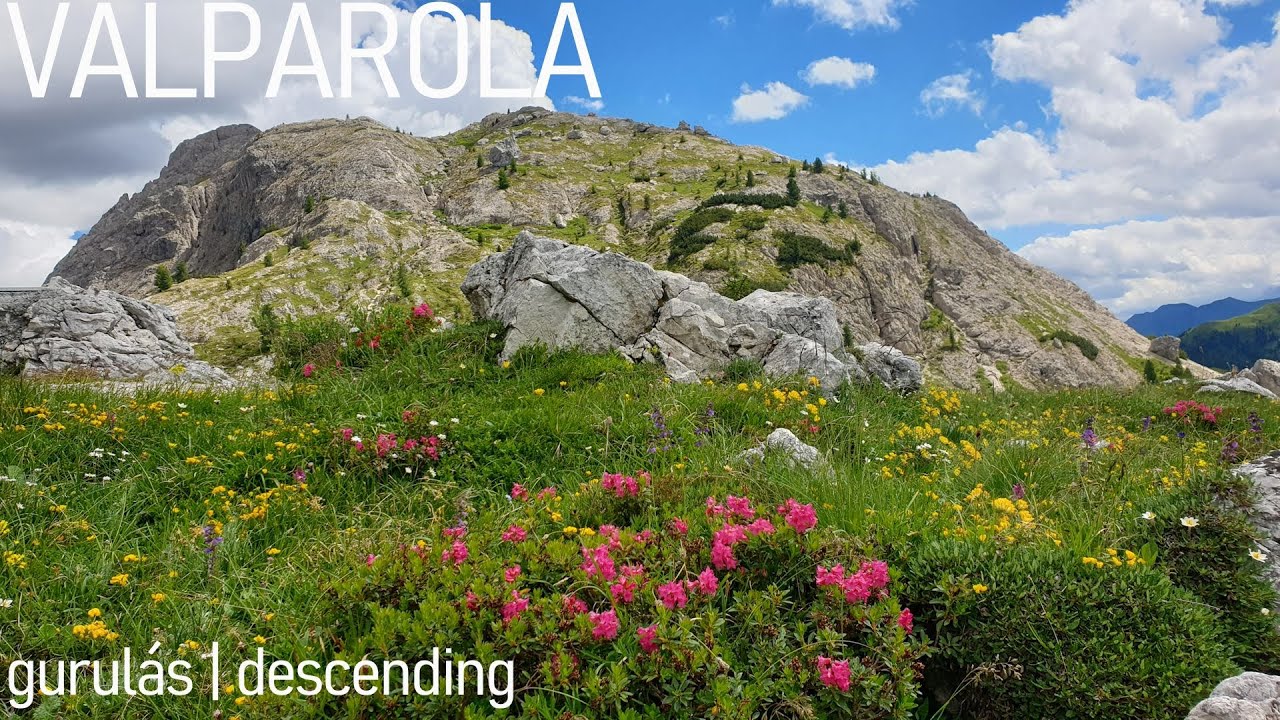 Valparola-La-Villa-San Martino gurulás (descending) - YouTube
