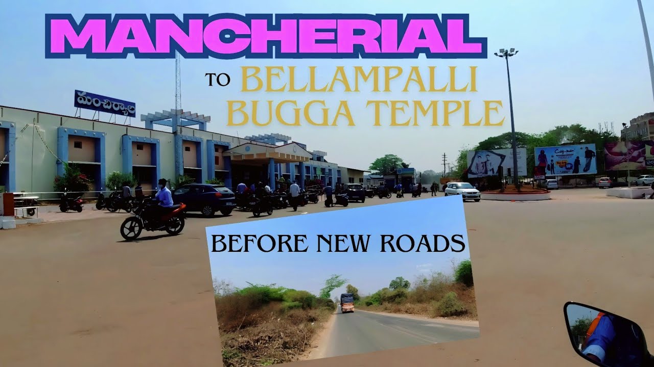 Mancherial to Bellampalli Ride 🏍️ | Sri Bugga Raja Rajeswara Temple ...