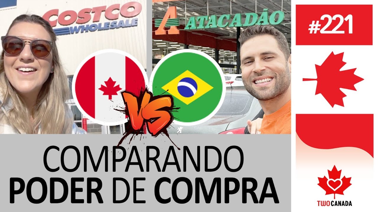 COSTCO vs ATACADÃO: Comparando PODER de COMPRA: Brasil VS Canadá #221 ...
