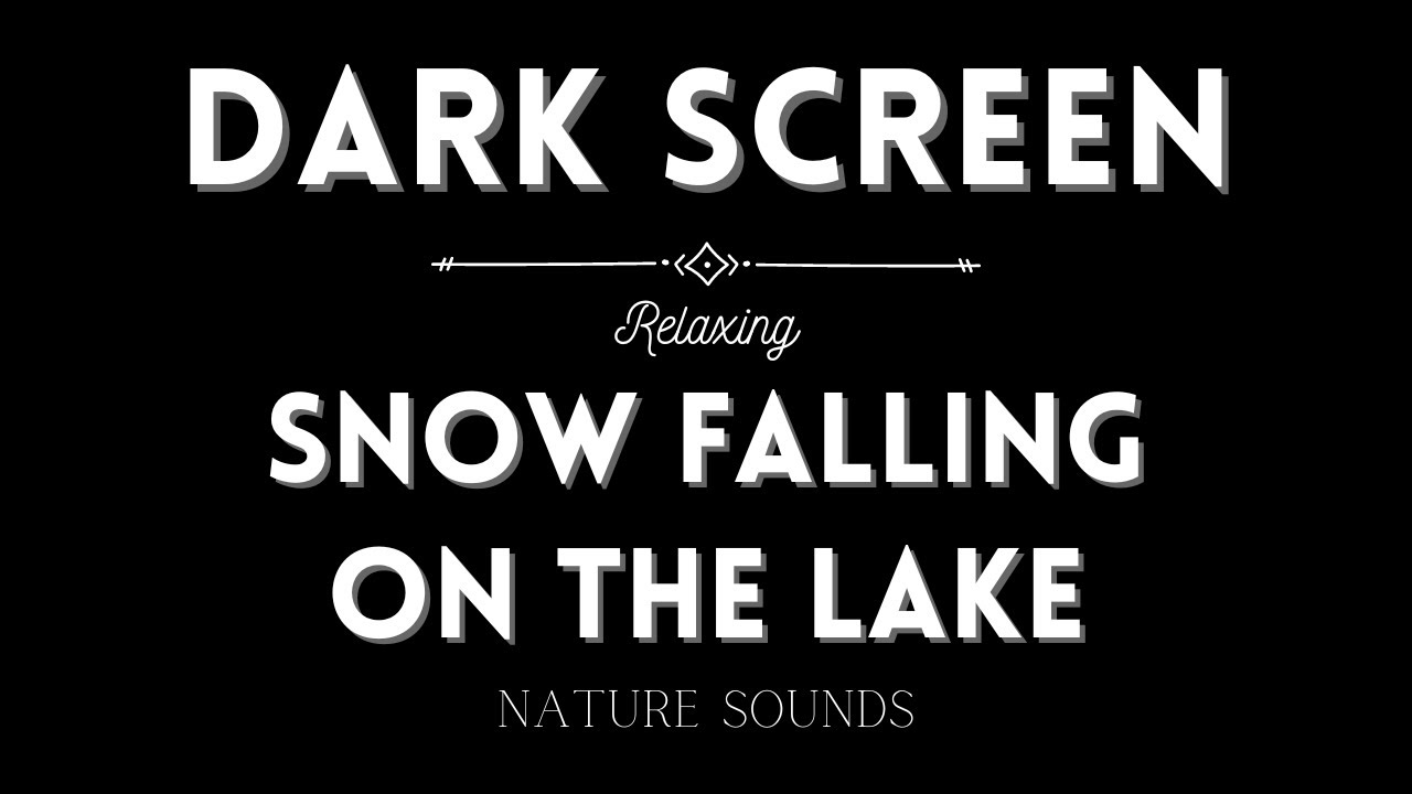 Snow Falling Sounds for Sleeping | Winter Night Ambience | 3 Hours ...