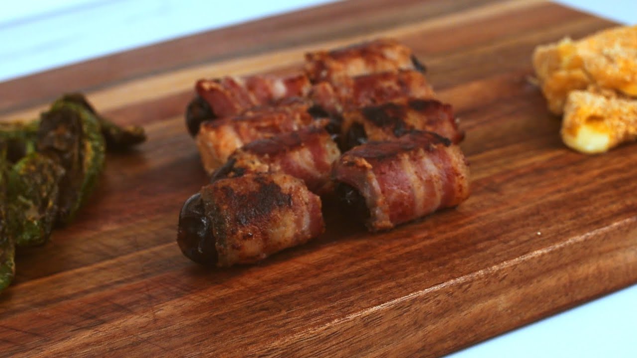 3 Easy and Quick Tapas | Padrones | Bacon wrapped dates | Cheese with ...