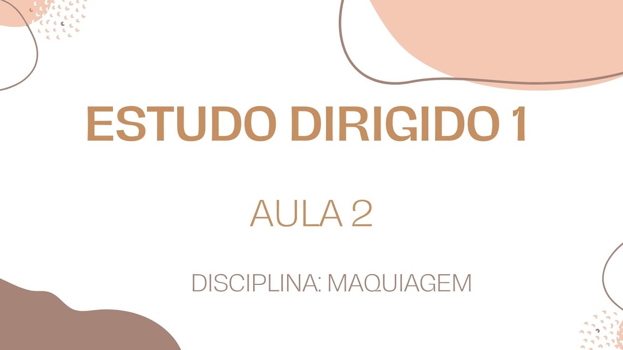 #1 ESTUDO DIRIGIDO - AULA 2 - YouTube