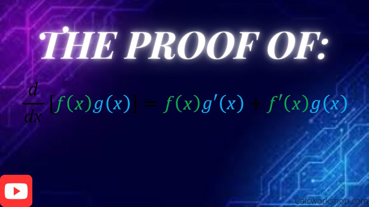 The proof of the product rule in Derivation / the derivative of (f(x).g ...