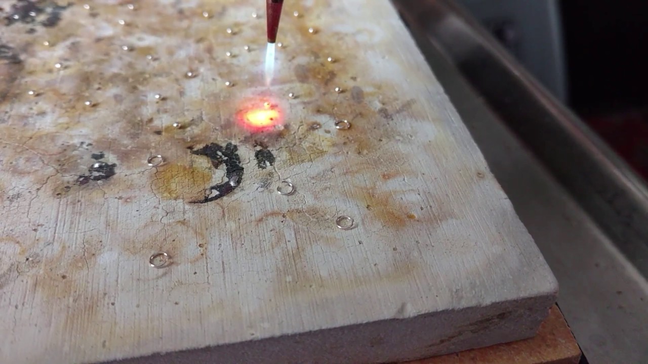 Fusing Fine Silver Granules - YouTube