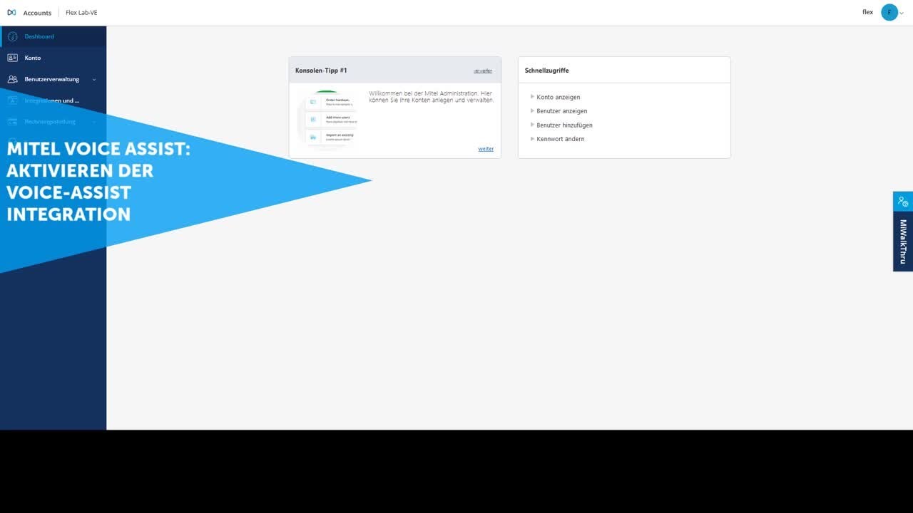 Mitel Voice Assist: Aktivieren der Voice-Assist Integration - YouTube
