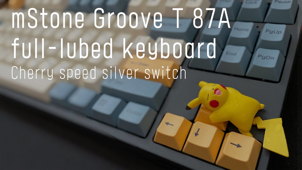 mStone Groove T 87A full-lubed keyboard typing sound - YouTube