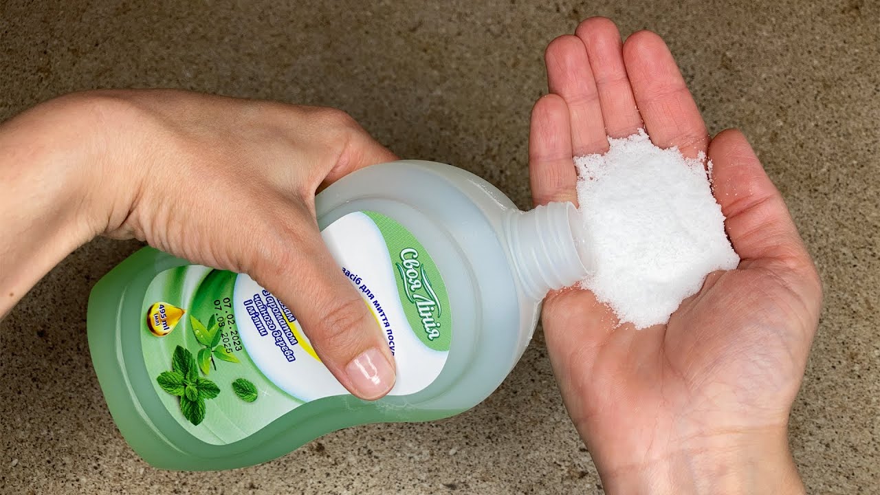 Mix Dishwashing Detergent with SALT 💥 And the Result will Surprise You ...