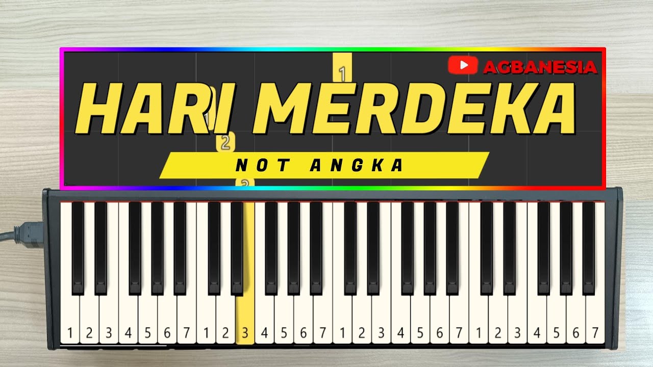 HARI MERDEKA NOT ANGKA - YouTube