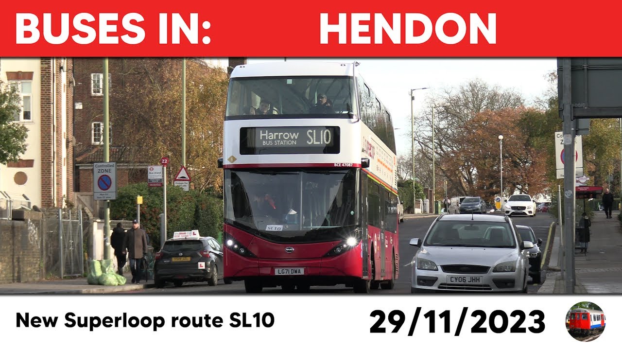 London buses in Hendon 29/11/2023 - YouTube
