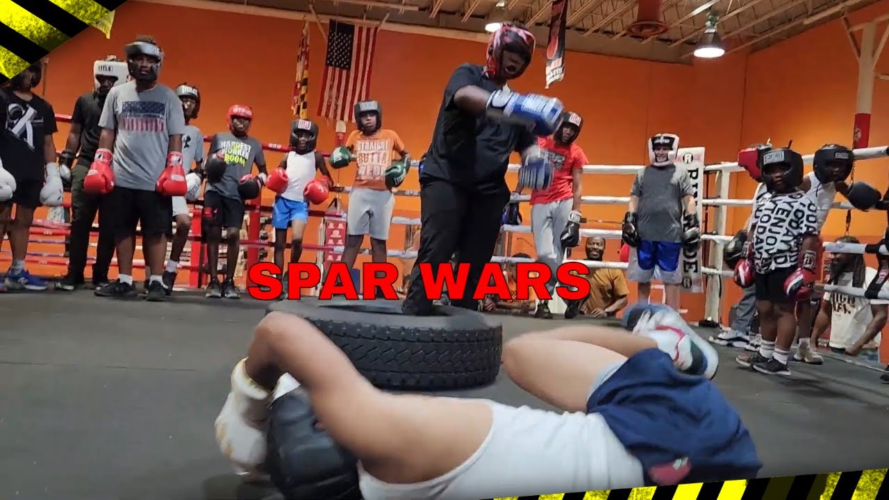 SPAR WARS - TIRE SPARRING DRILL - Training for Inside Fighting - YouTube