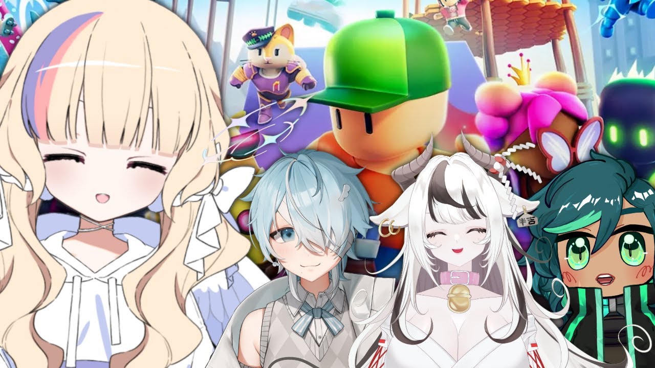 STUMBLING OUR WAY TO VICTORY | Stumble Guys Collab - YouTube