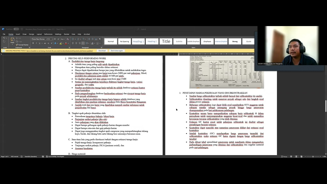 Presentasi Materi Estimasi Biaya - YouTube