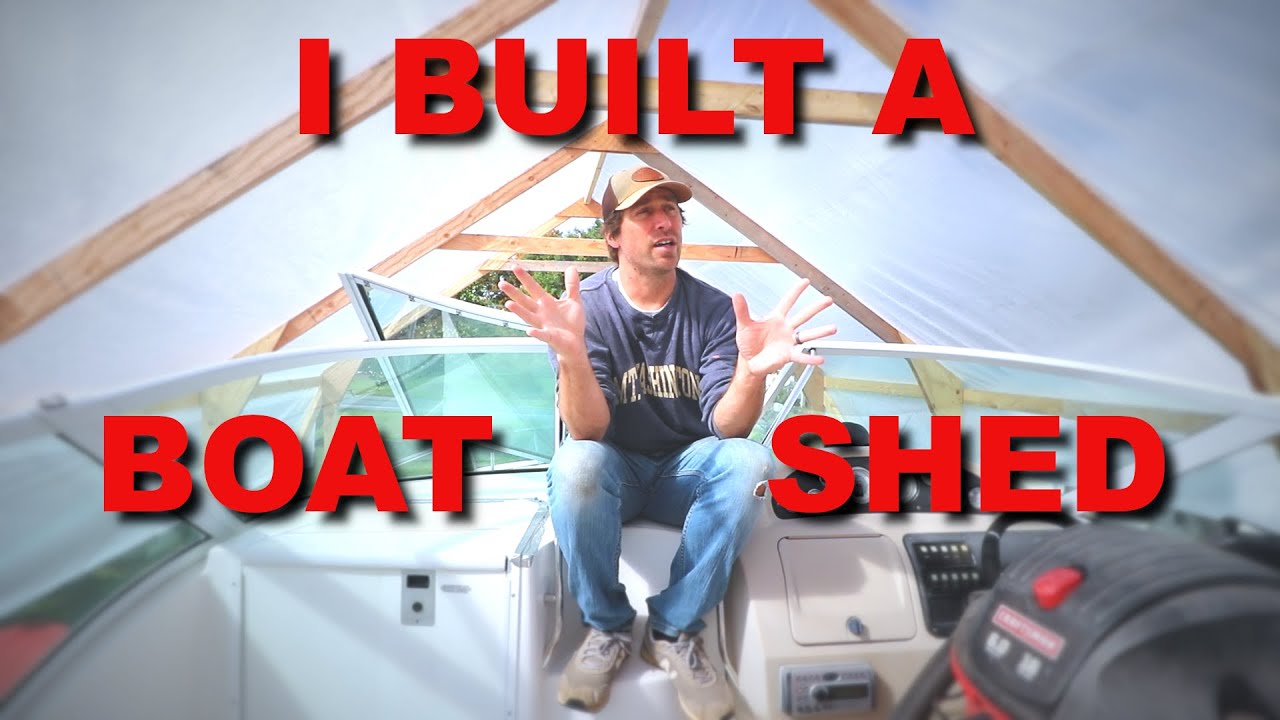 How I Built A Boat Shed for $500 - YouTube