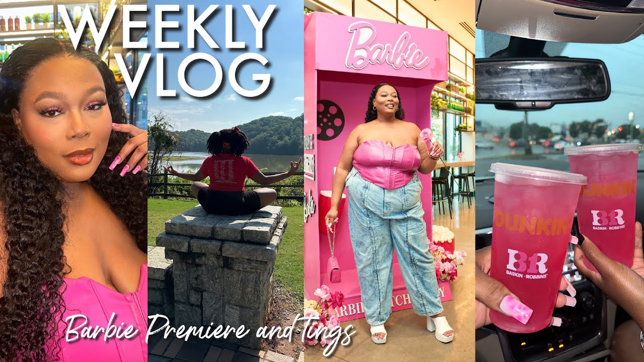 VLOG - BARBIE MOVIE EVENT, MY BIGGEST YOUTUBE CHECK SO FAR! + GRWM FOR ...