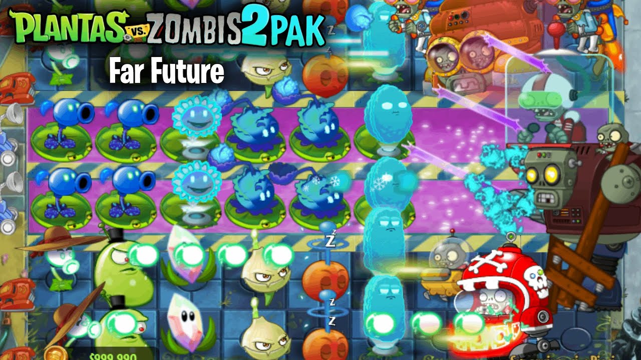 PvZ 2 PAK Far Future | New Plants, Zombies & Maps With Glowing Graphics ...