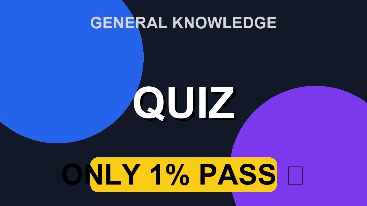 Test Your IQ! 10 General Knowledge Questions (29 January) - YouTube
