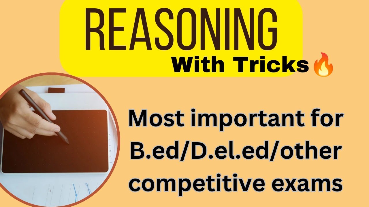 Most Important Reasoning 🔥🔥for GU/DU/TU B. ED Entrance Exam//details ...