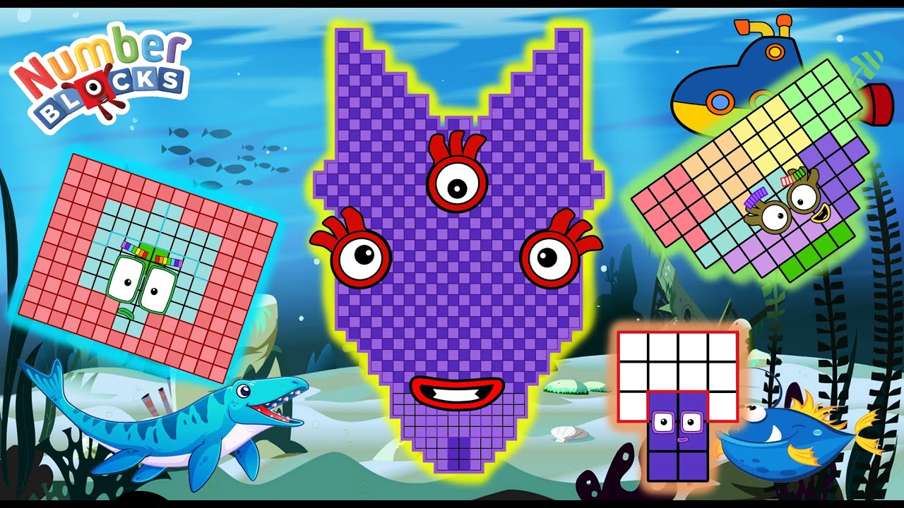 Numberblocks Puzzle Tetris Game 666 ASMR UNDERSEA Fanmade Animation ...