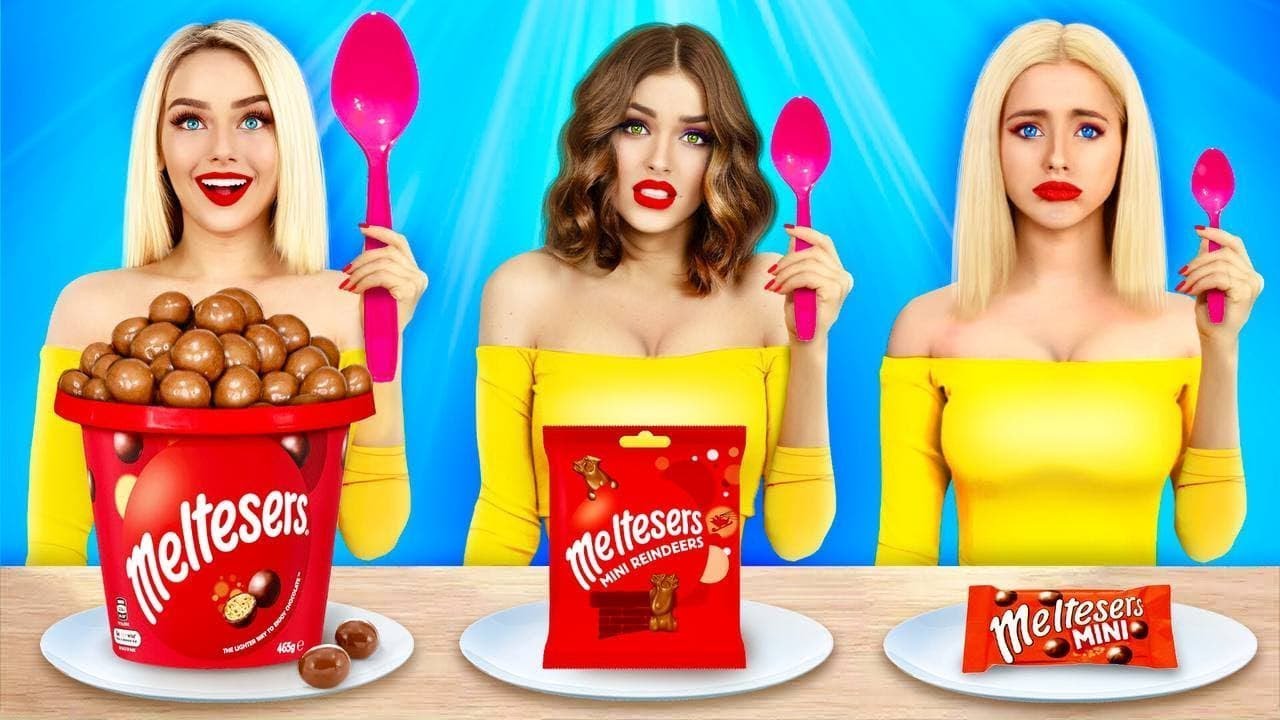 Desafio Alimentar: Grande, Médio e Pequeno | Quem Vencerá Este Teste do ...