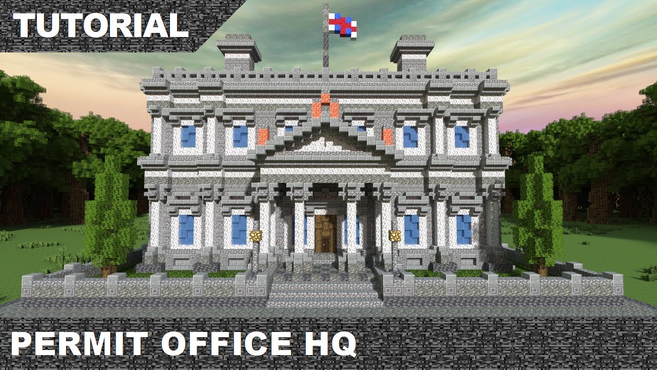 Minecraft Permit Office HQ Tutorial & Download part 1 - YouTube