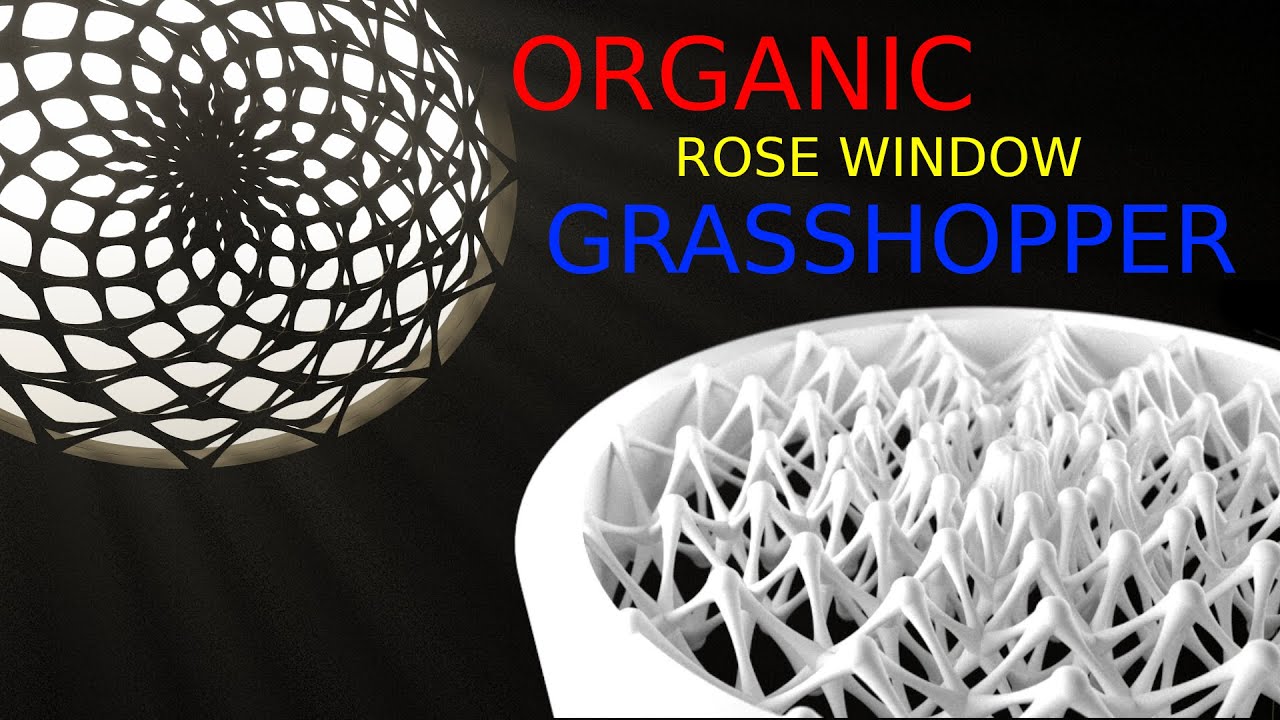 Grasshopper Tutorial_ build an organic rose window in Grasshopper for ...