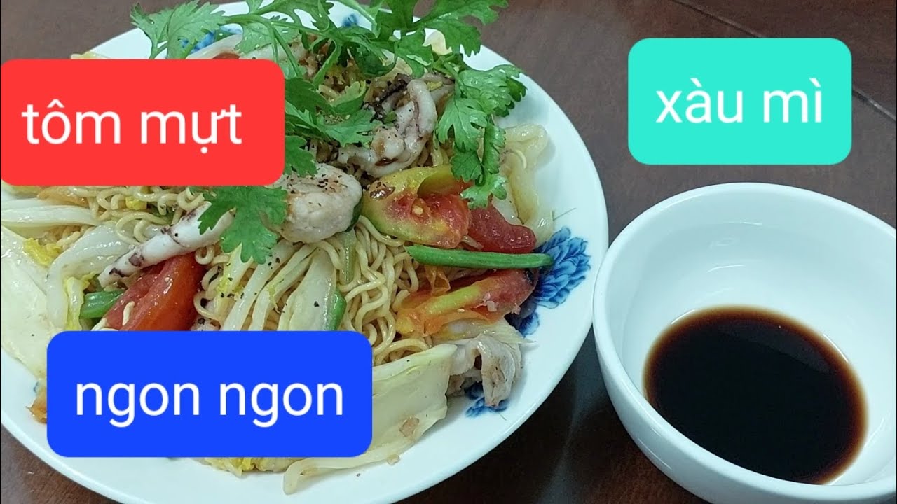 MÌ GÓI XÀU TÔM MỰT#Tuyết Hồng chanel. - YouTube