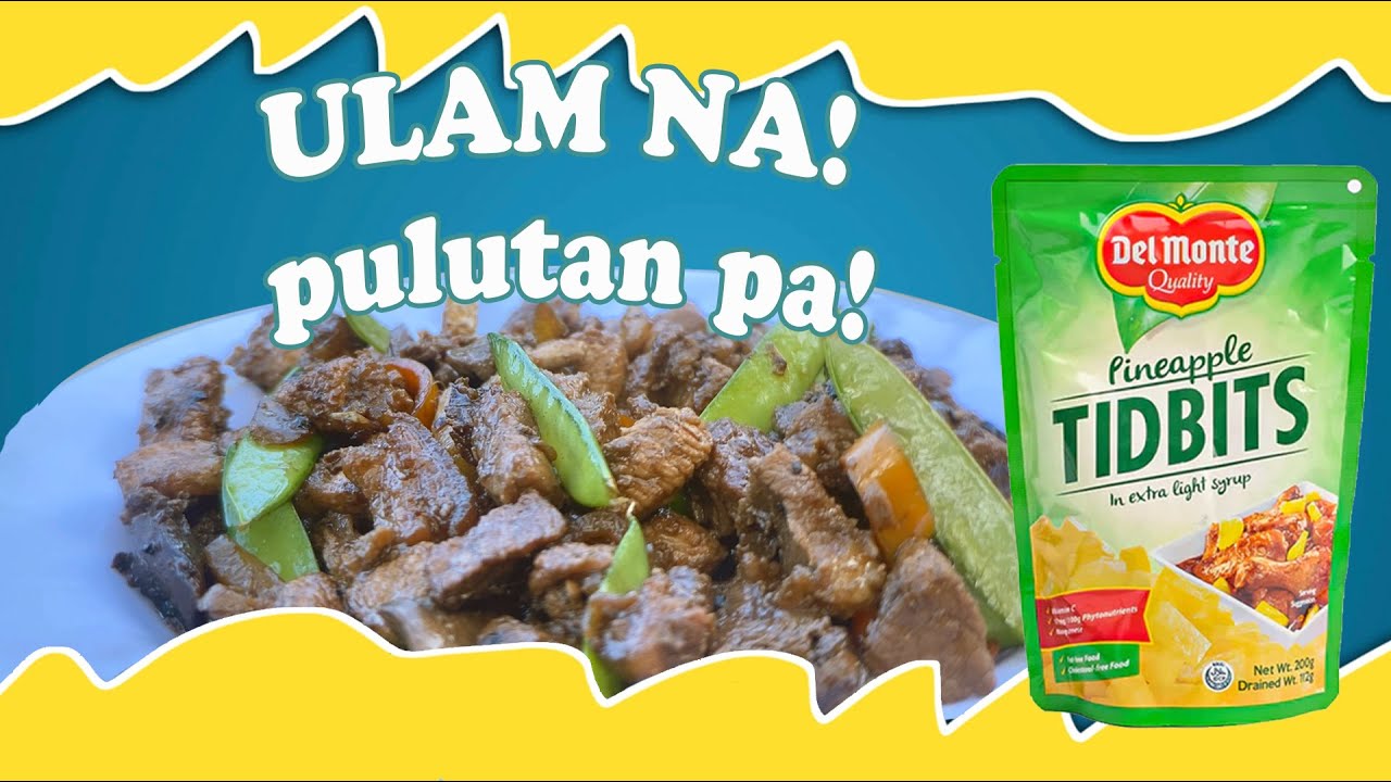 Ulam pulutan recipe with pineapple tidbits! - YouTube