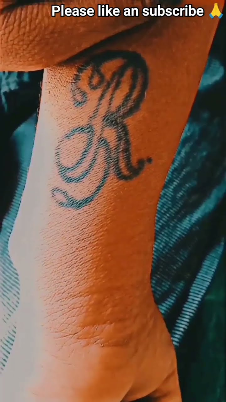beautiful R name tattoo - YouTube