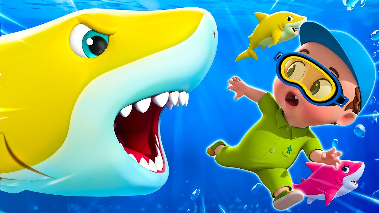 Baby Shark Doo Doo Song + Ten Little Sharks| Compilation Nursery Rhymes ...