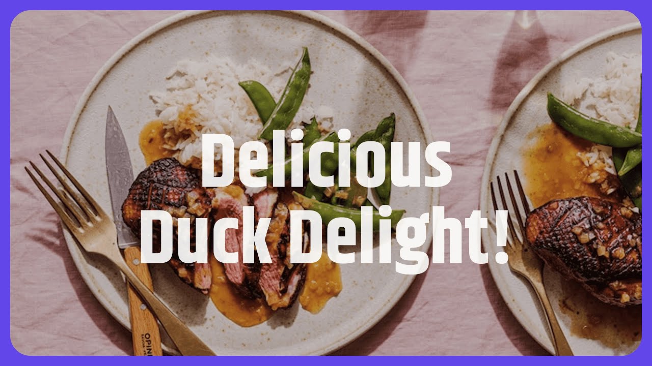 Duck breasts with honey, soy and ginger recipe - YouTube