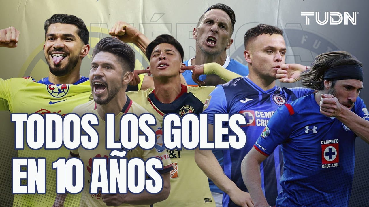 🚂🦅 ¡TODOS LOS GOLES del Cruz Azul vs América en 10 años! 🥵 Década del ...