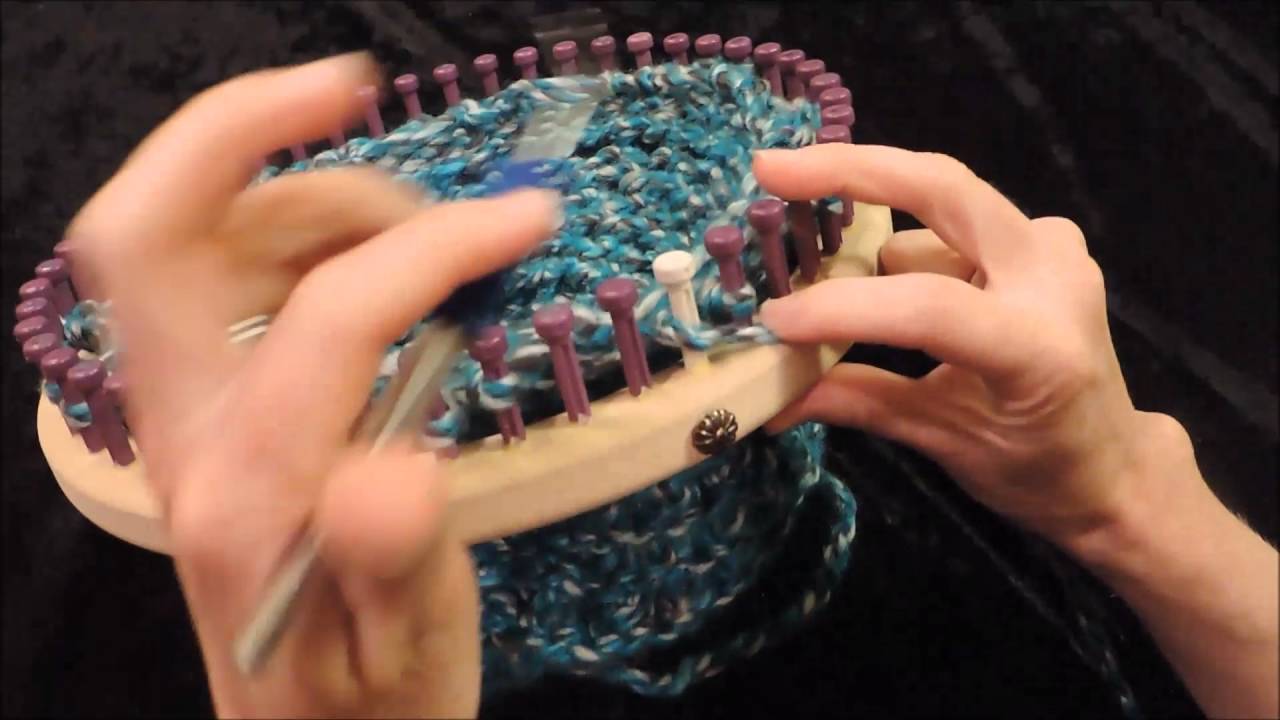 Slouch Hat Crown with Flat Drawstring Bind Off - YouTube