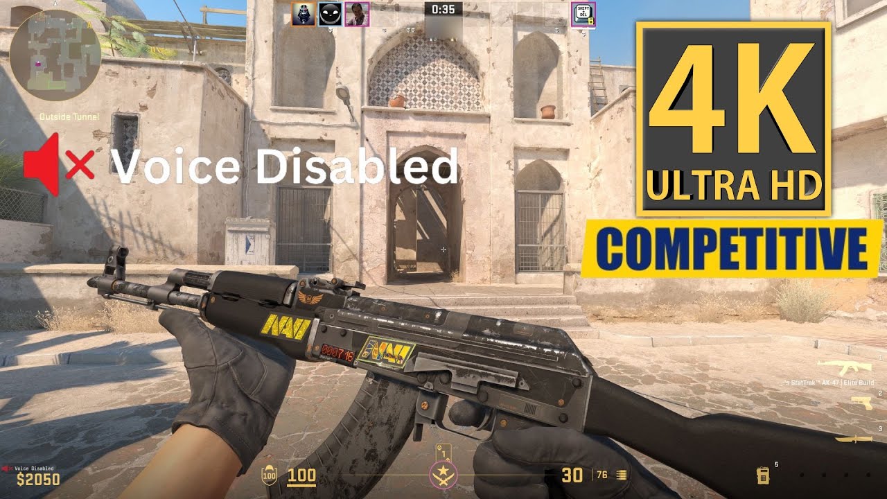 Counter Strike 2 Competitive Ranked Gameplay 4K 60FPS (No Commentary ...