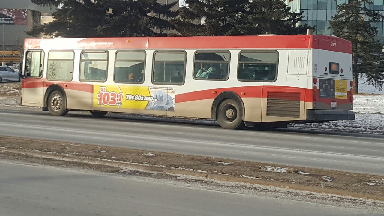 Calgary Transit 2004 New Flyer D40LF #7873 on Route 304 Max Yellow City ...