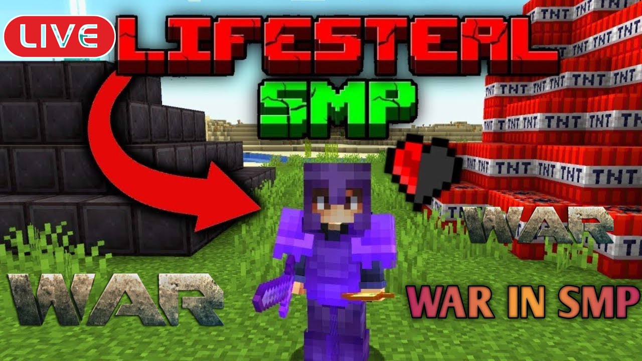 WAR IN || ERROR SMP || ROAD TO 900 SUBSCRTIBERS || lifesteal smp || day ...
