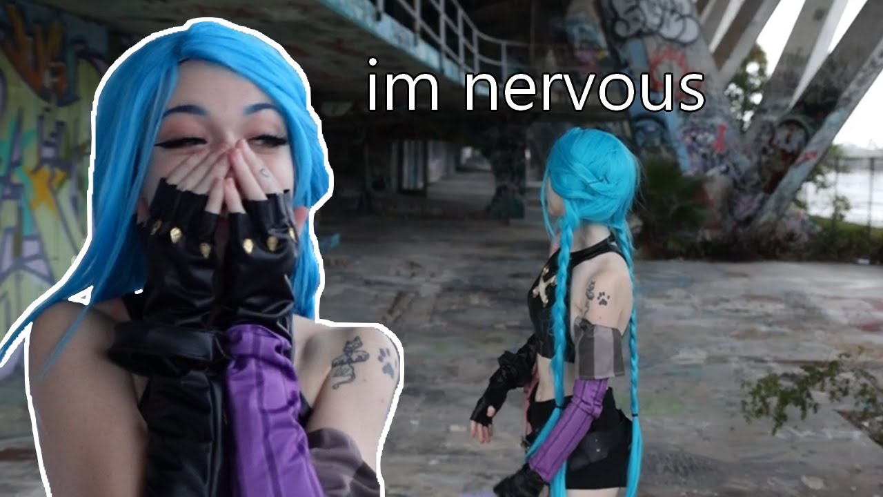 sneaking into an ABANDONED BUILDING in Jinx cosplay (we got kicked out ...