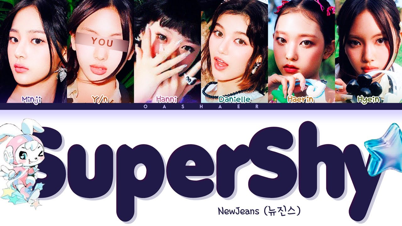 [NewJeans 뉴진스] Super Shy : 6 members (You as member) Color Coded Lyrics ...
