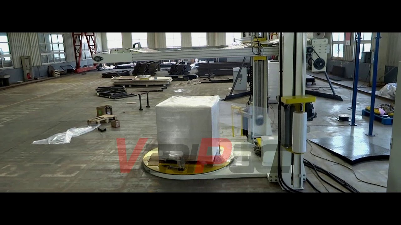 pallet wrapping with top cover -- Varipac - YouTube