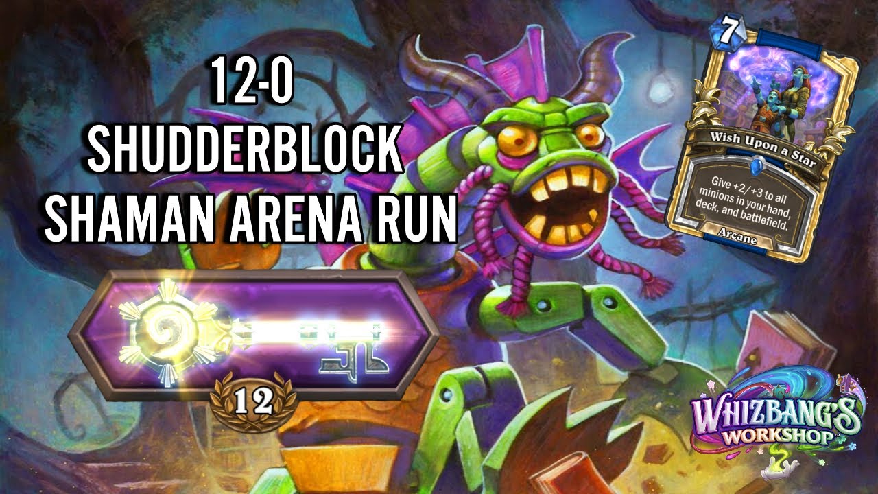 My Eyes Aflame, a PERFECT Game! 12-0 Shudderblock Shaman Arena Run ...