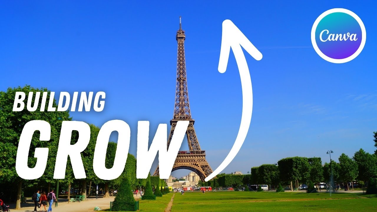 How to Make Building Grow Animation Effect in Canva - YouTube