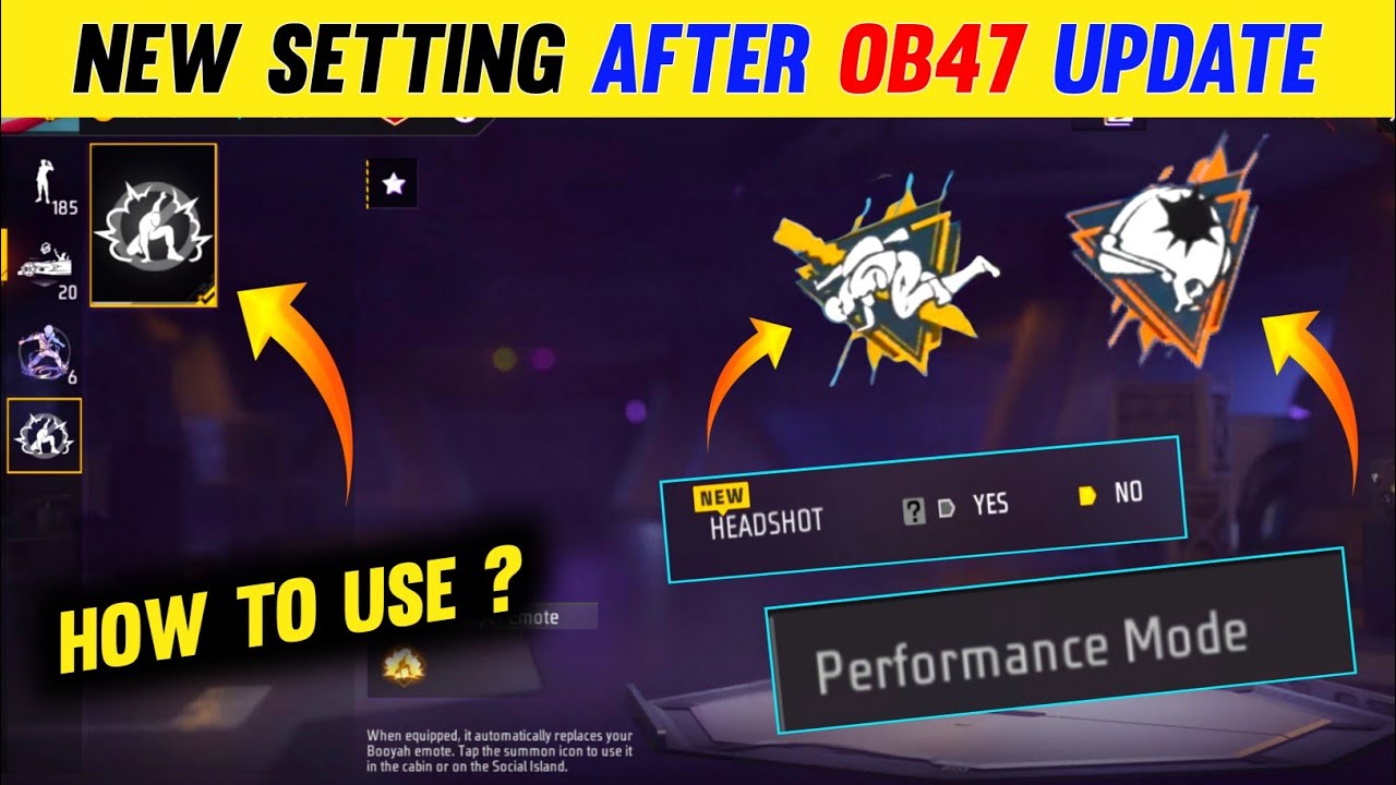 New Setting After Ob47 Update | How To Use Super Emote 🤔 - YouTube
