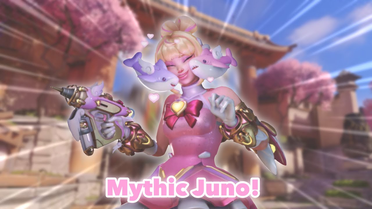 I’m in love with Juno’s mythic skin ( ^ω^ )~( overwatch 2 Juno gameplay ...
