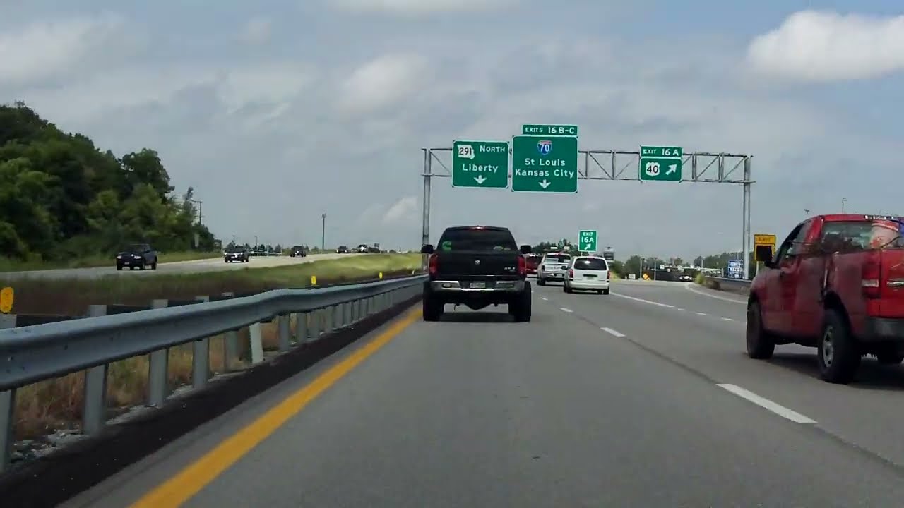 Interstate 470 - Missouri (Exits 7 to 16) eastbound - YouTube