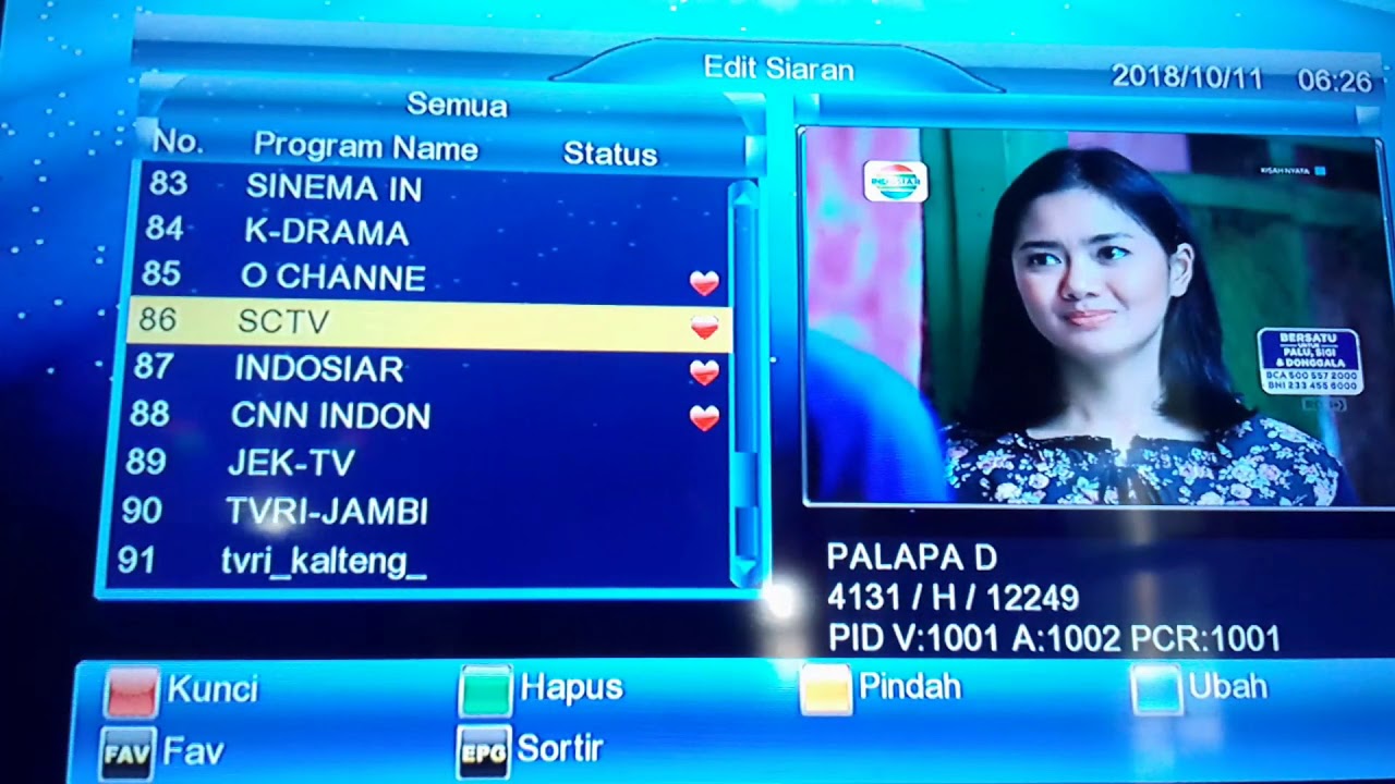 Cara memprogram digital HD Winasat - YouTube