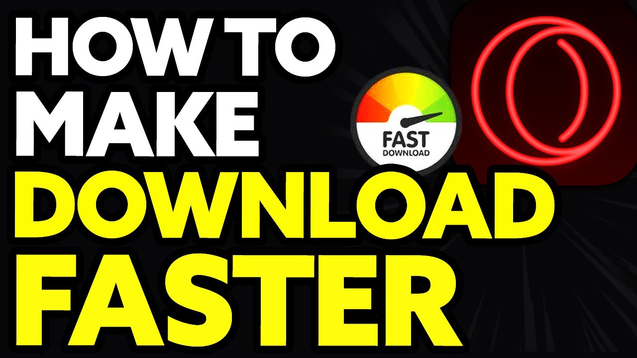 How To Make Opera Gx Download Faster (Working) - YouTube