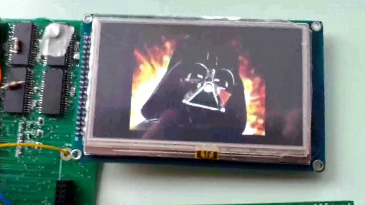 stm32 ssd1963 LCD test - YouTube