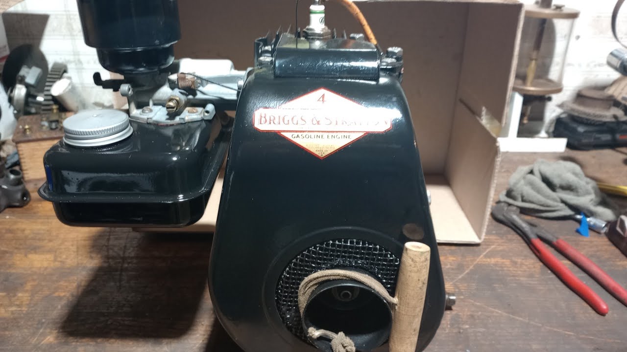 1954 briggs and stratton model 6s restoration part 3 will it run? - YouTube