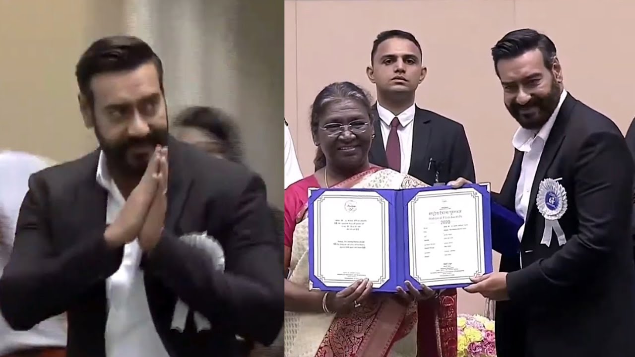 Actor Ajay Devgn Receive 68th National Award For Tanhaji | TPFC - YouTube